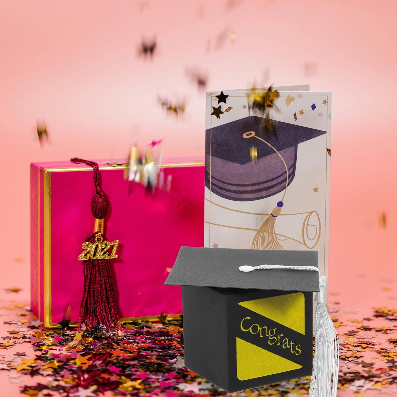 GOOHOCHY 20Pcs Graduation Sweets Box Black Paper for Students and ...