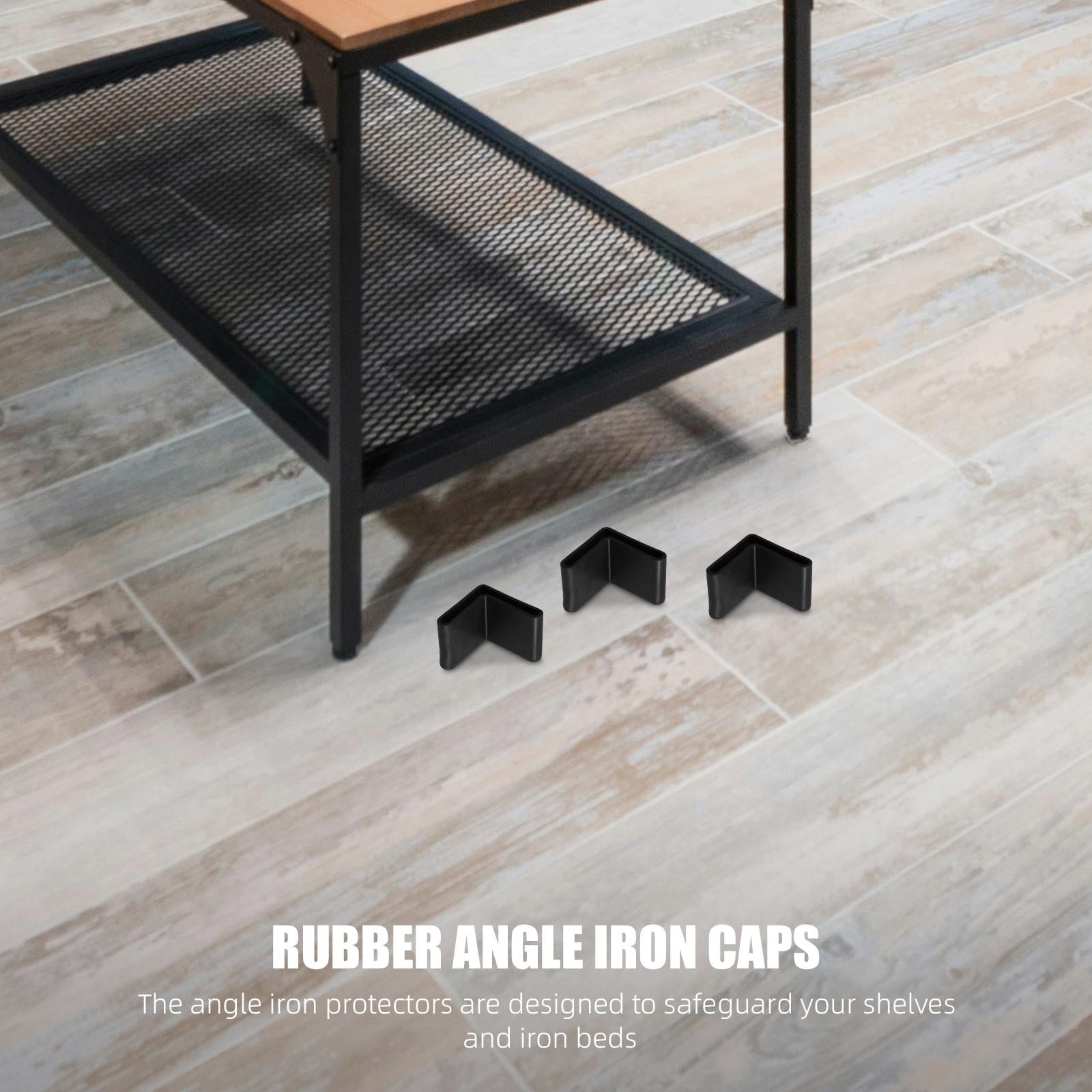 GOOHOCHY 20Pcs PVC Caps Angle Iron End Caps L Shaped PVC Covers ...