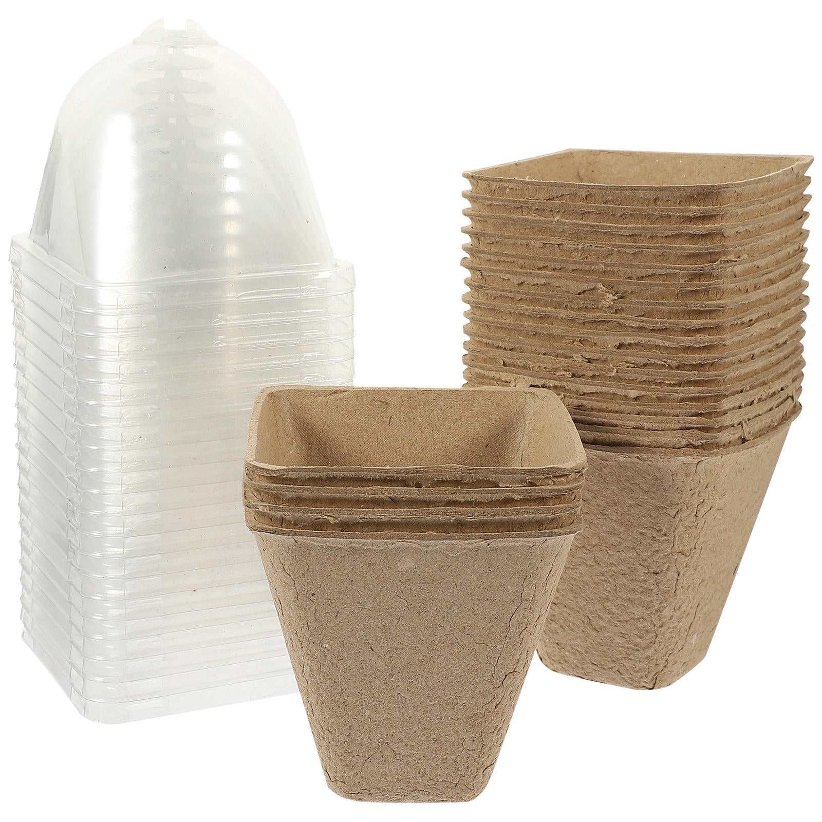 GOOHOCHY 20pcs Assorted Color Paper Plant Pots for Decor Lightweight ...