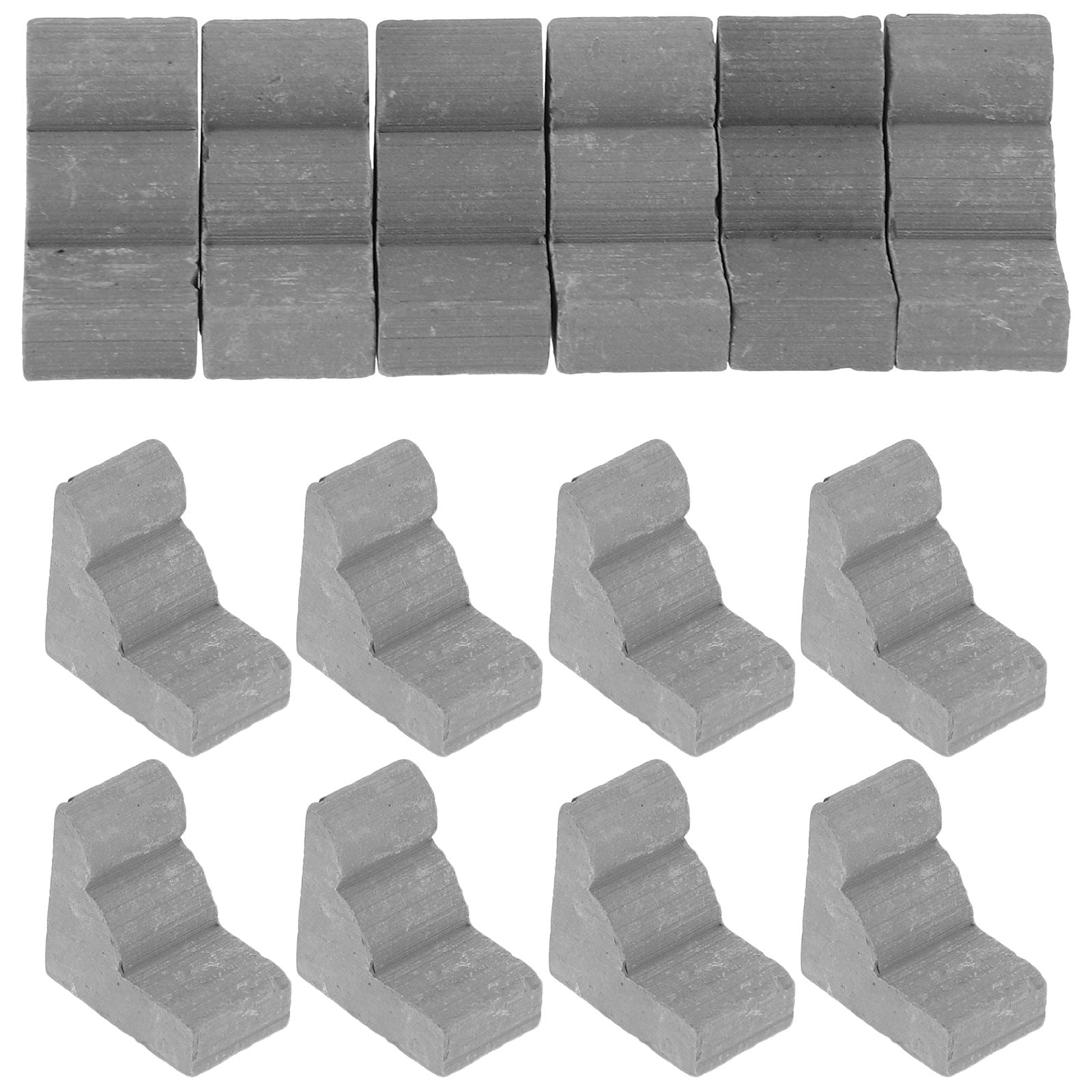 GOOHOCHY 20pcs Miniature Building Bricks for Kids DIY House ...