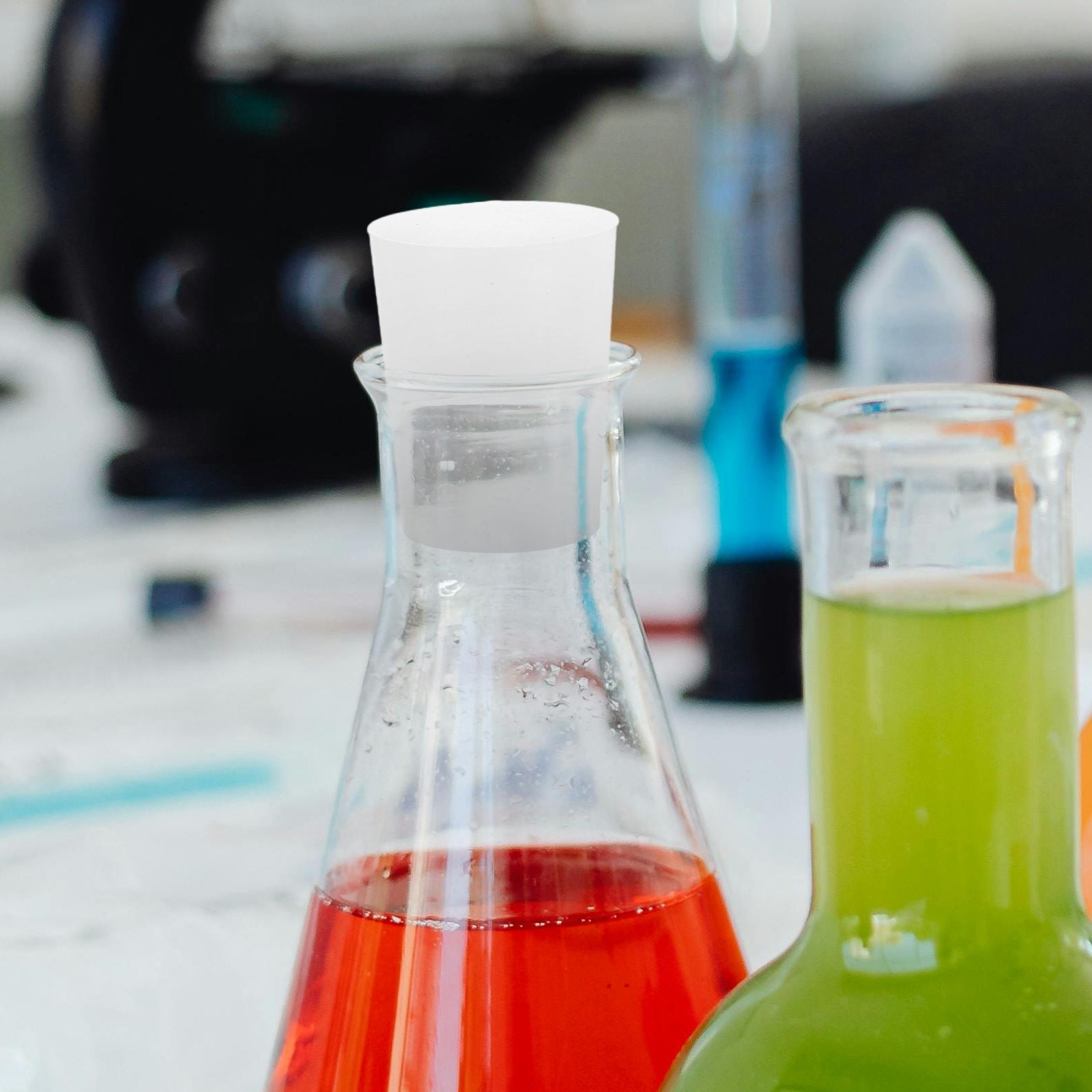 GOOHOCHY 20pcs Silicone Stopper Tapered Test Tube Stopper Lab Seal Plug ...