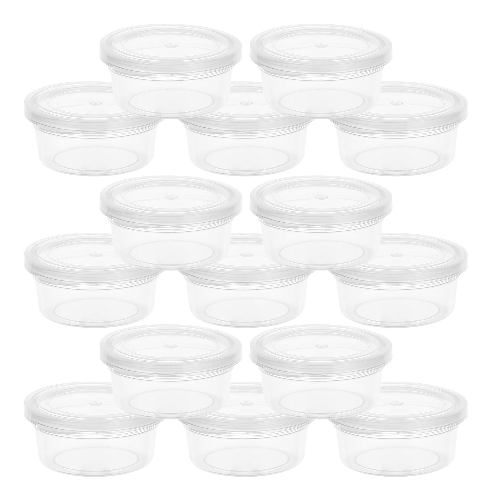 GOOHOCHY 20pcs Small Clear Plastic Storage Boxes Lidded Mini Containers ...