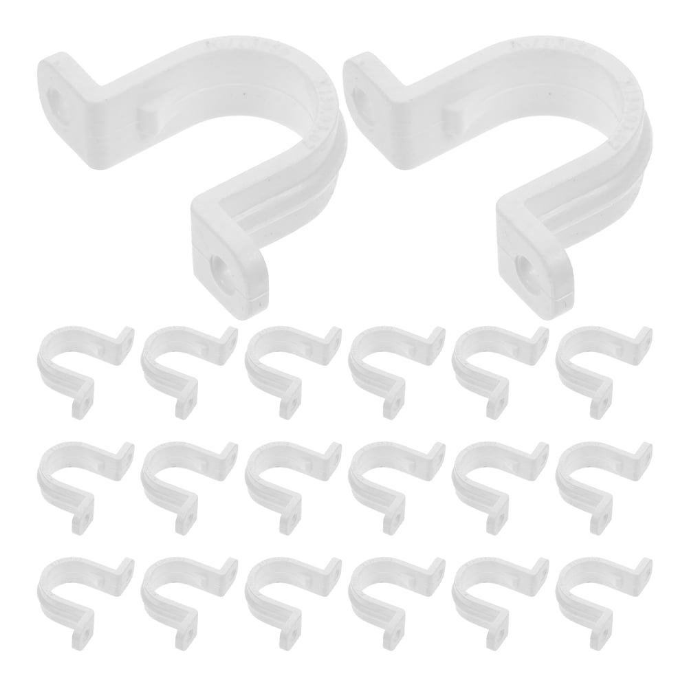 GOOHOCHY 20pcs U Type Pipe Clamp Straps Bracket Clips Tubing Clamps ...