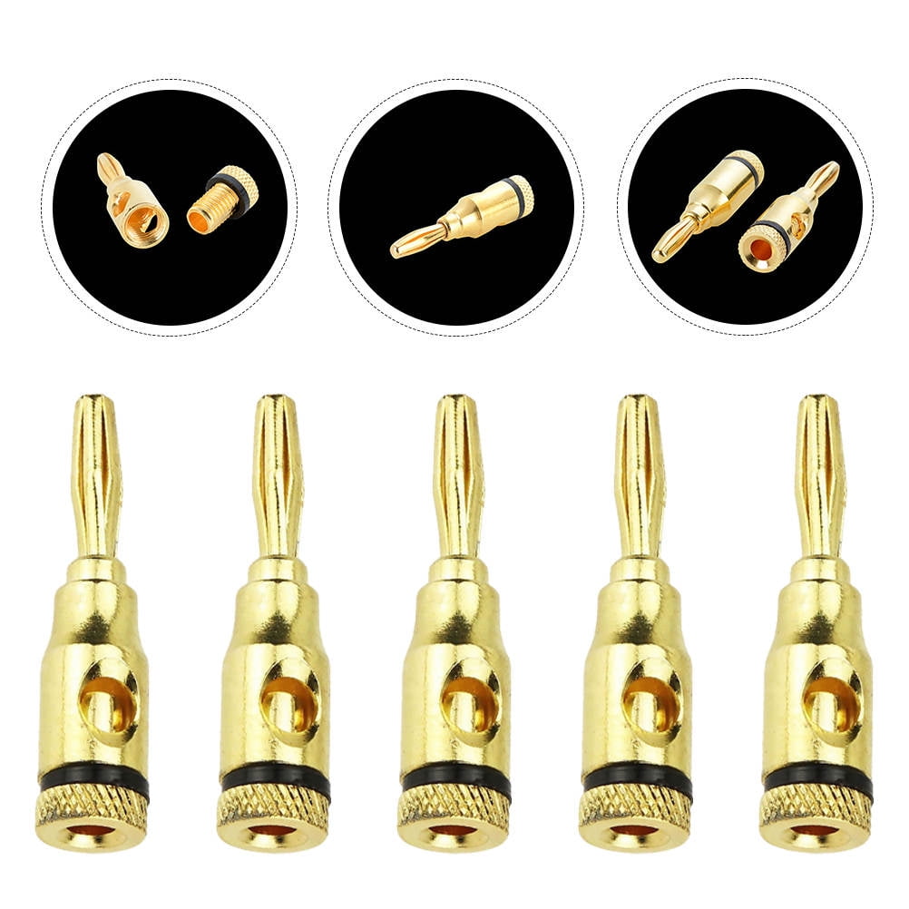 GOOHOCHY 24 Pcs Banana Pin Terminal Connector for Audio Equipment ...
