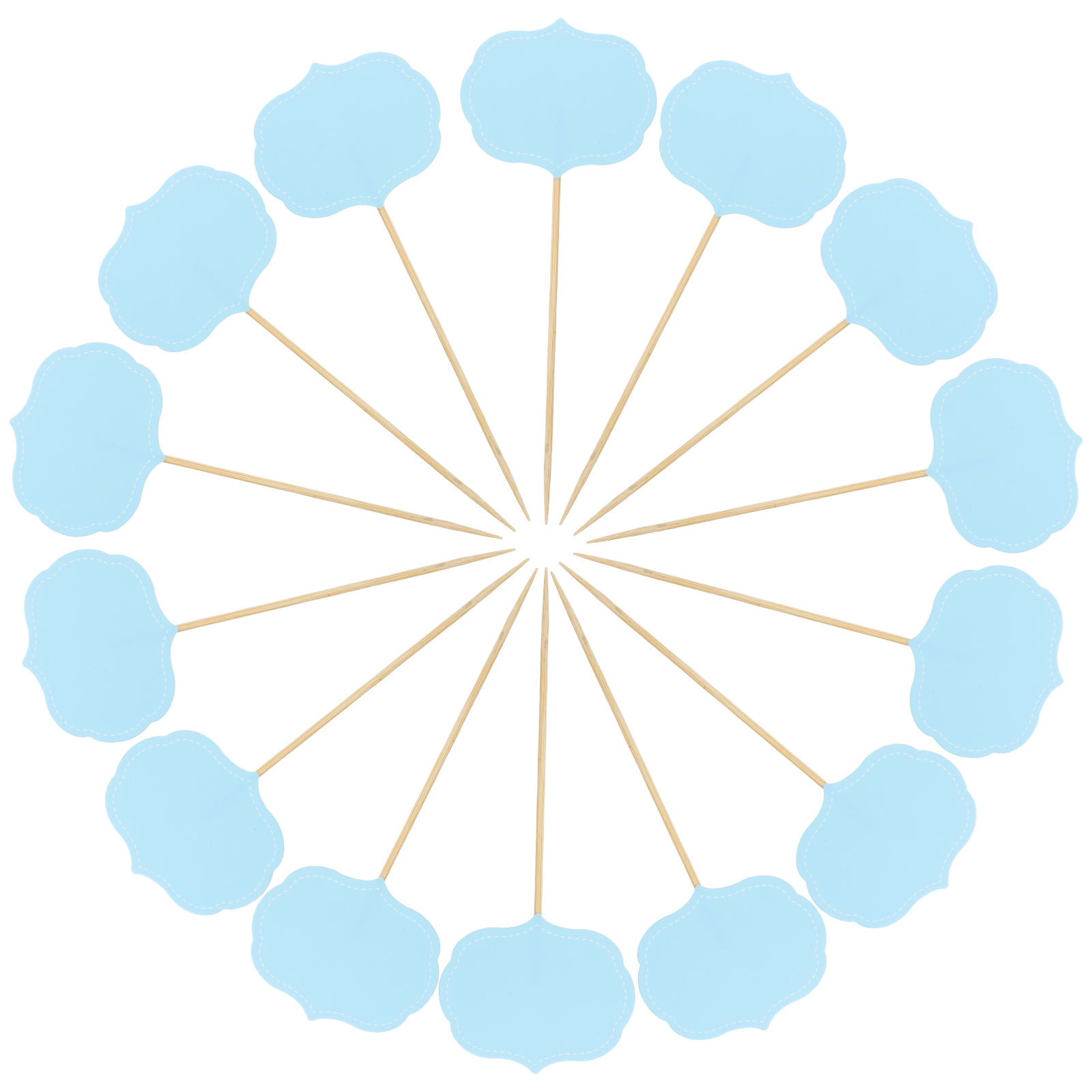 GOOHOCHY 24pcs DIY Buffet Labels Food Tags Blank Toothpick Flags ...