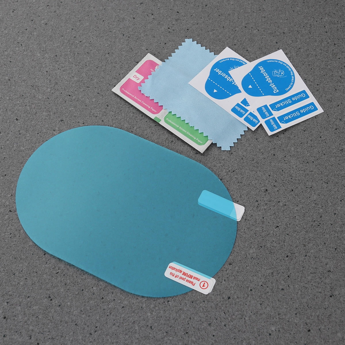 GOOHOCHY 2PCS Car Mirror Antifreeze Ellipse Shape Sticker 15x3.9in ...