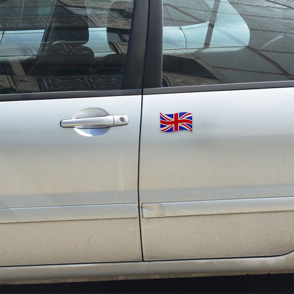 GOOHOCHY 2PCS Metal UK Flag Car Decals Waterproof and Weatherproof ...