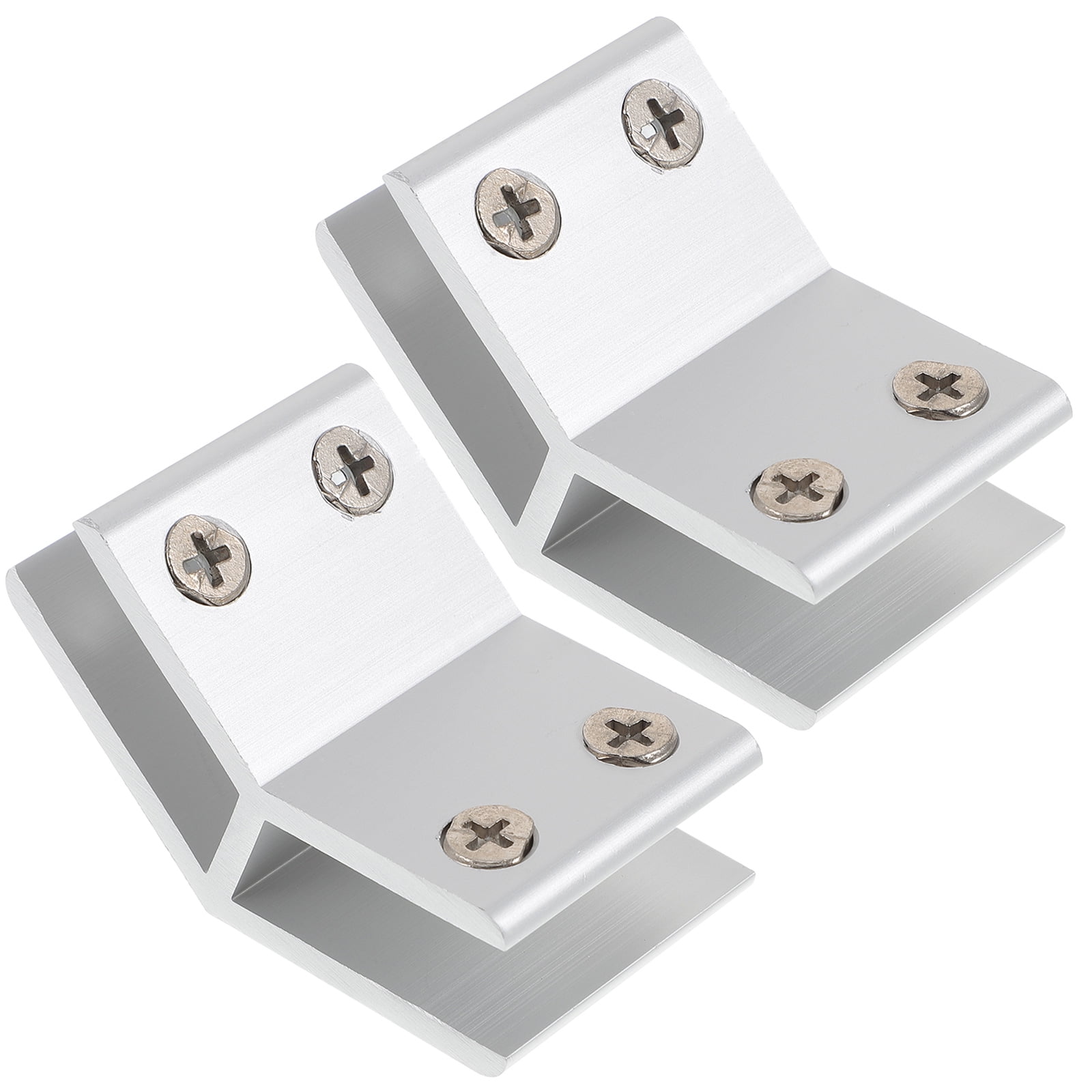 GOOHOCHY 2Pcs Adjustable Glass Clamp Silver 135 Degree for Stair and ...