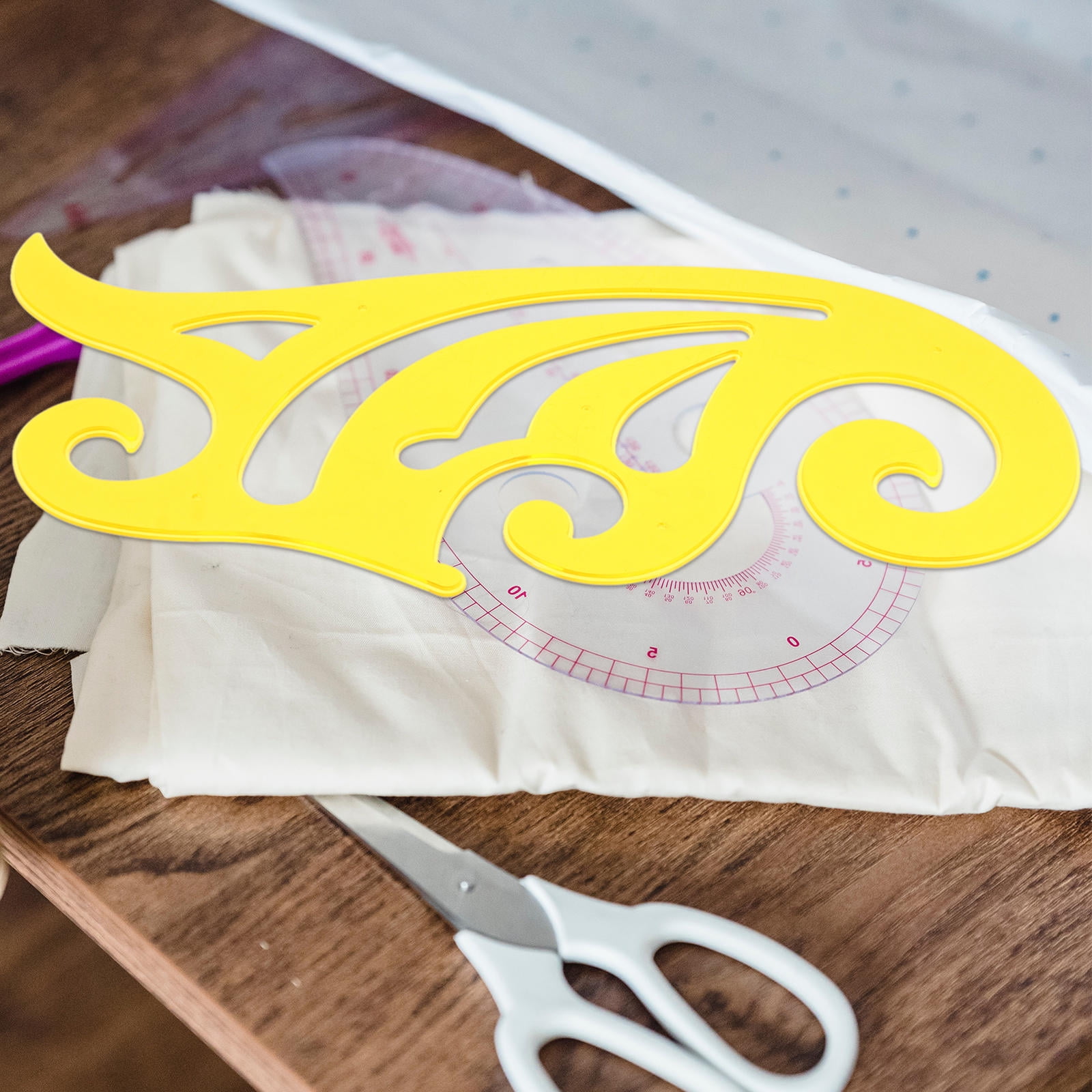 GOOHOCHY 2Pcs Clothing Curve Cutting Ruler Drafting Drawing Template ...