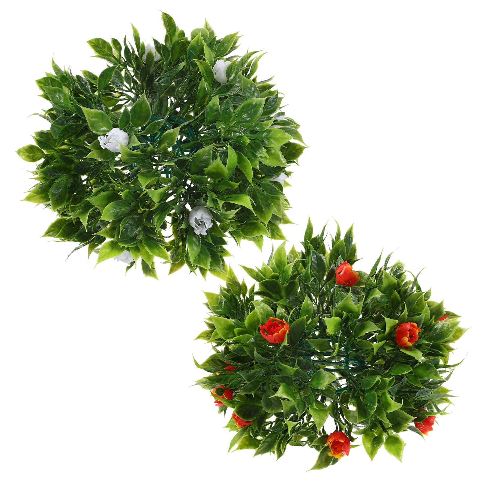 GOOHOCHY 2Pcs Hanging Topiary Plant Ball Highly Simulation Topiary ...