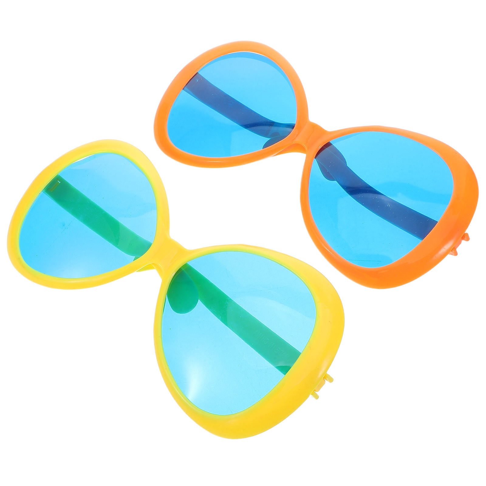 GOOHOCHY 2Pcs Jumbo Sun Glasses Clown Party Glasses Oversized For ...