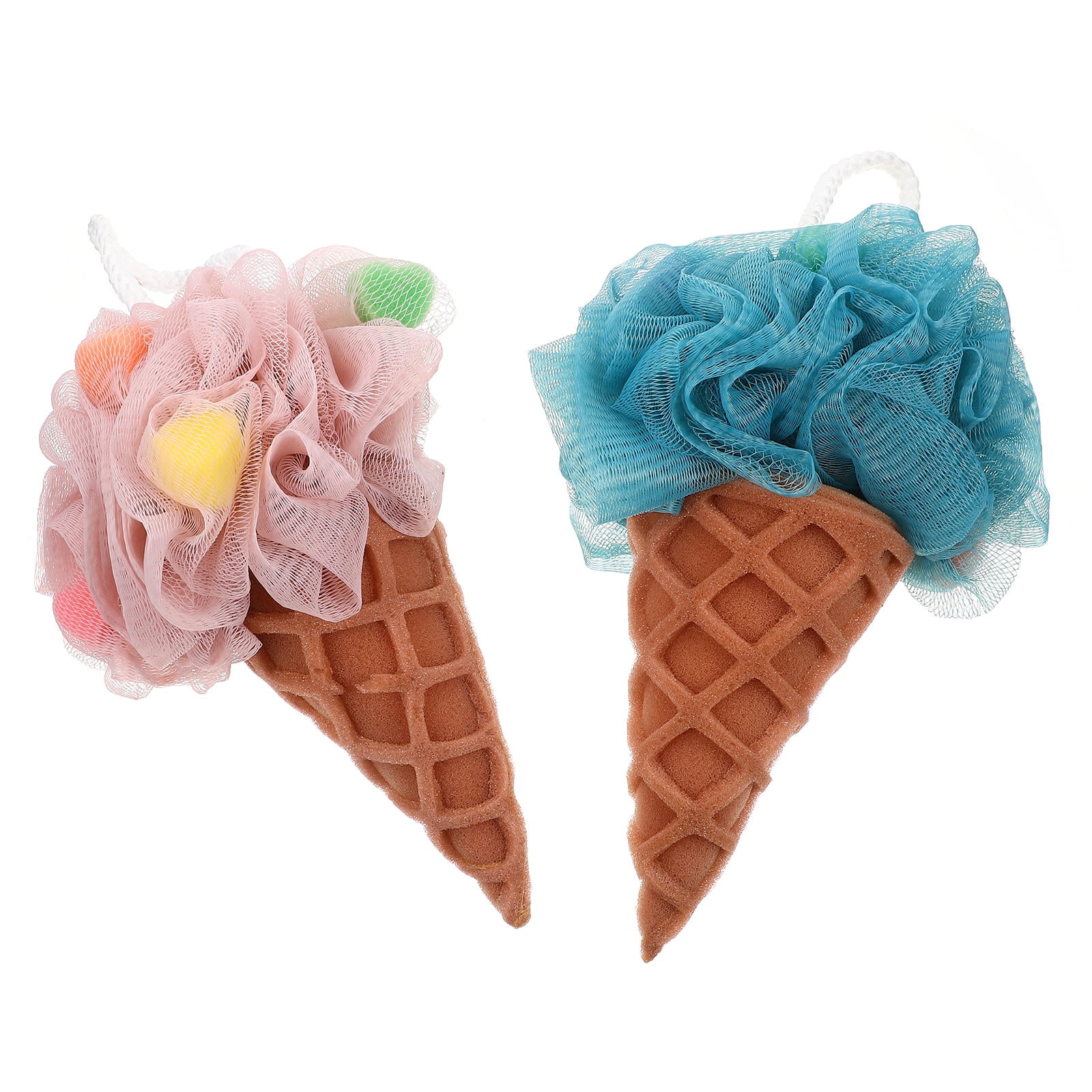 GOOHOCHY 2Set Bathing Balls Shower Sponges Exfoliating Body Cleaning ...