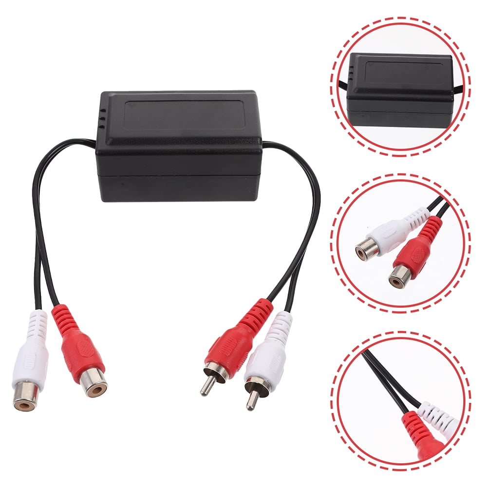 GOOHOCHY 2pcs Car Audio Noise Filter Channel Ground Isolator Eliminate ...