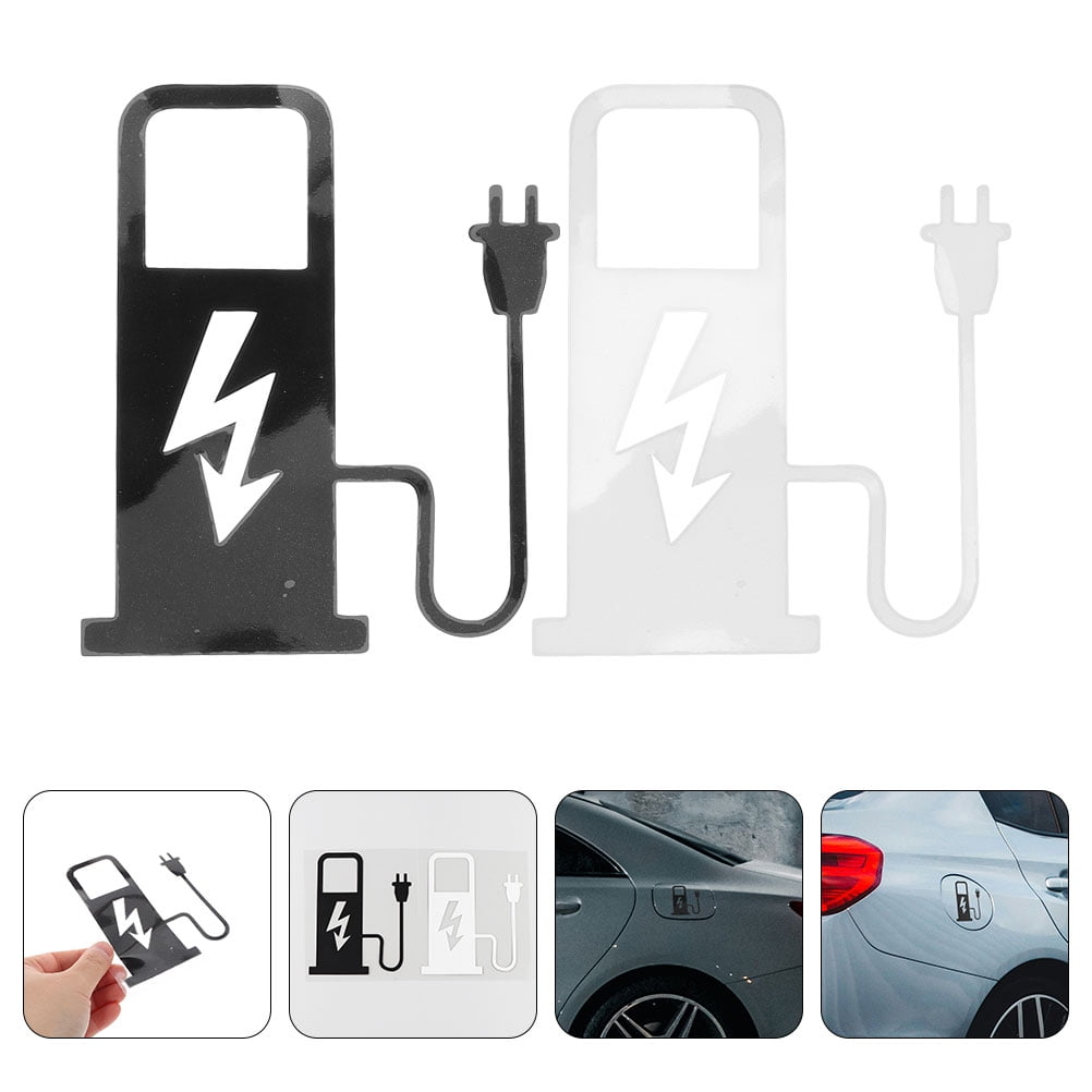 GOOHOCHY 2pcs Charging Reminder Sticker for Electric Cars Waterproof ...