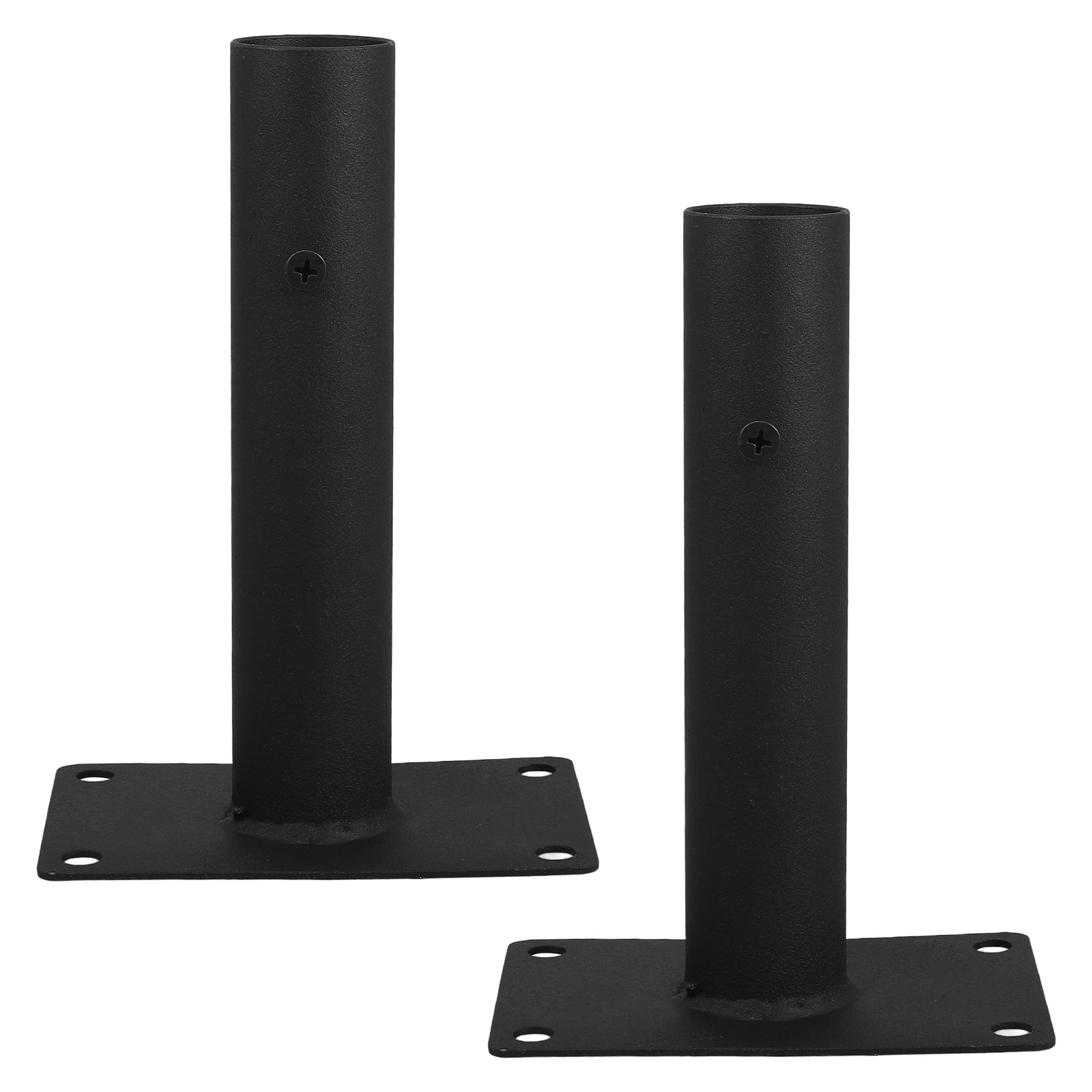 GOOHOCHY 2pcs Garden Fence Post Barrier Base Iron Fence Post Holder ...