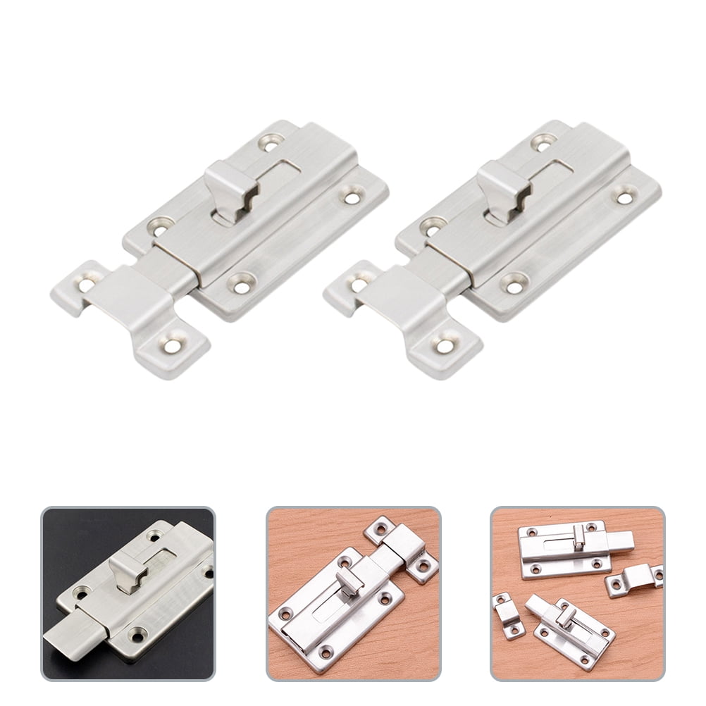 GOOHOCHY 2pcs Gate Latch Lock Stainless Steel Sliding Latch Lock Latch ...