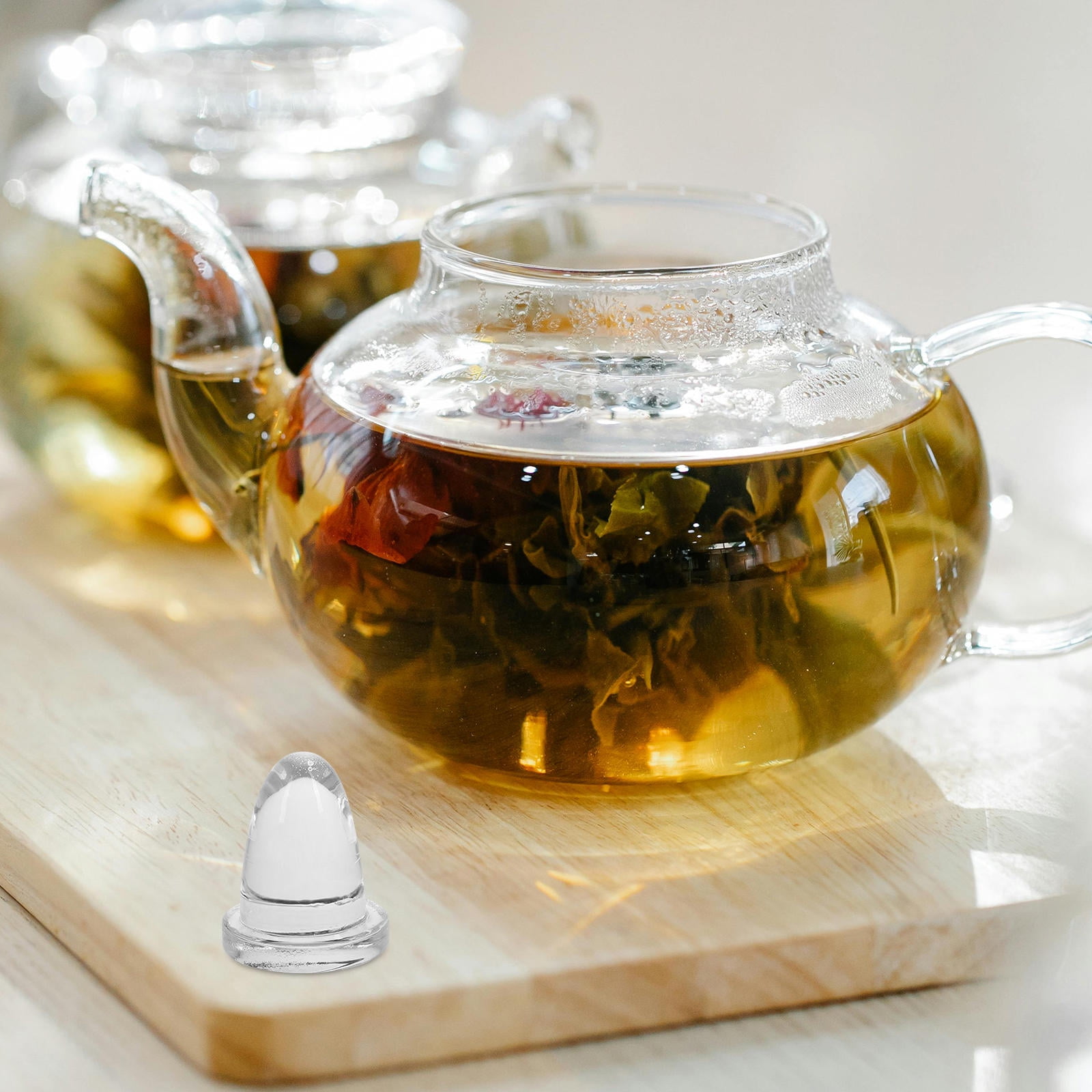 GOOHOCHY 2pcs Glass Teapot Spout Covers Replacement Glass Kettle Spout ...