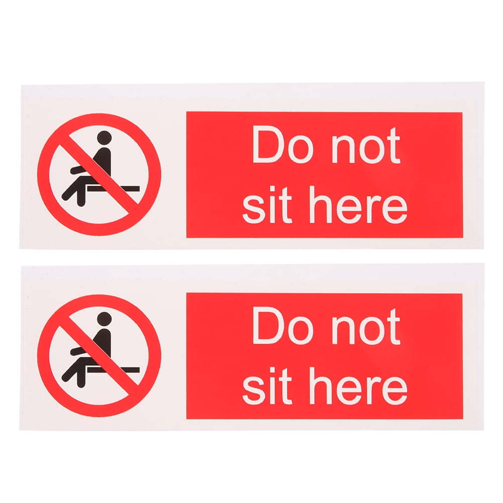 GOOHOCHY 2pcs Hear Sticker Self Adhesive Office Door Sign Warning Sign ...