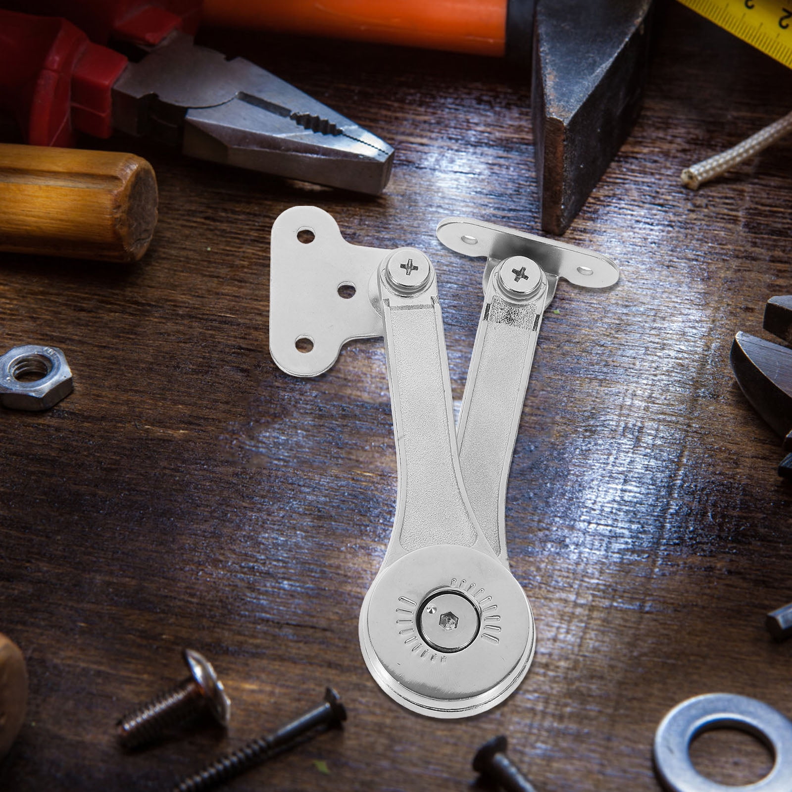 GOOHOCHY 2pcs Heavy Duty Lid Stay Hinges Folding Lid Support Hinges for ...