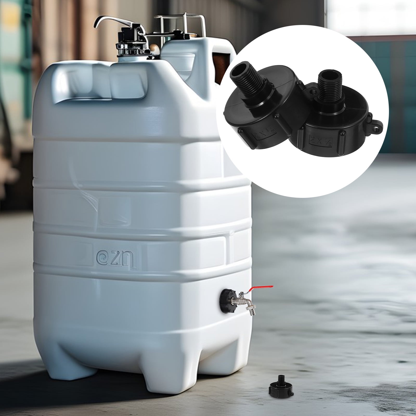 GOOHOCHY 2pcs IBC Tote Adapter for Garden Hose IBC Tank Fitting Water ...