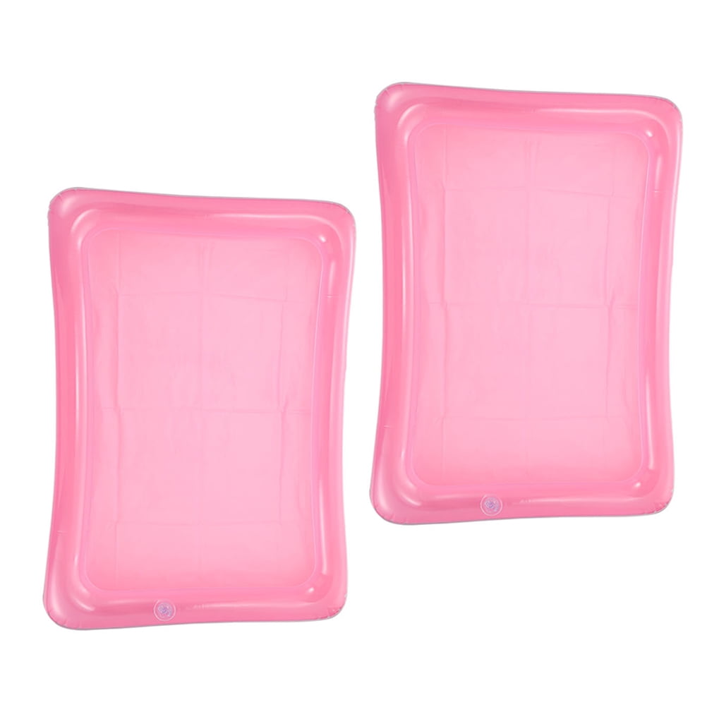 GOOHOCHY 2pcs Inflatable Floating Ice Tray Pool Party Supply Swimming ...