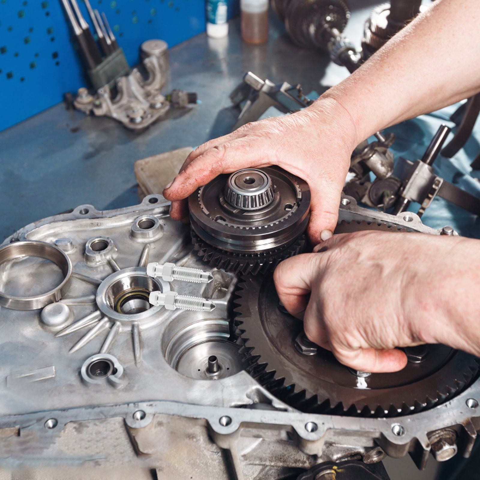 GOOHOCHY 2pcs Metal Drain Screw Motorcycle Air Bleeder Pressure Valve ...