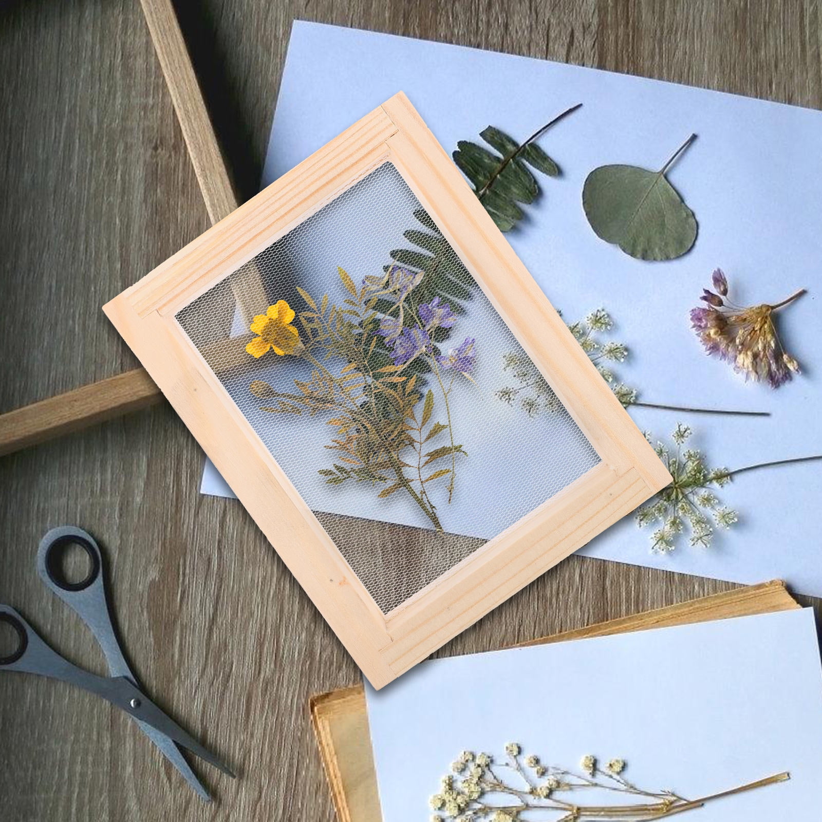 GOOHOCHY 2pcs Paper Making Molds Paper Making Mold Paper Making Screen ...