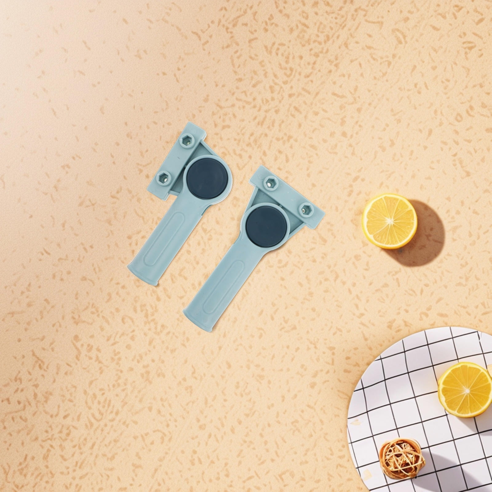 GOOHOCHY 2pcs Replacement Mop Handle Rotating Mop Pole Clip Plastic Mop ...