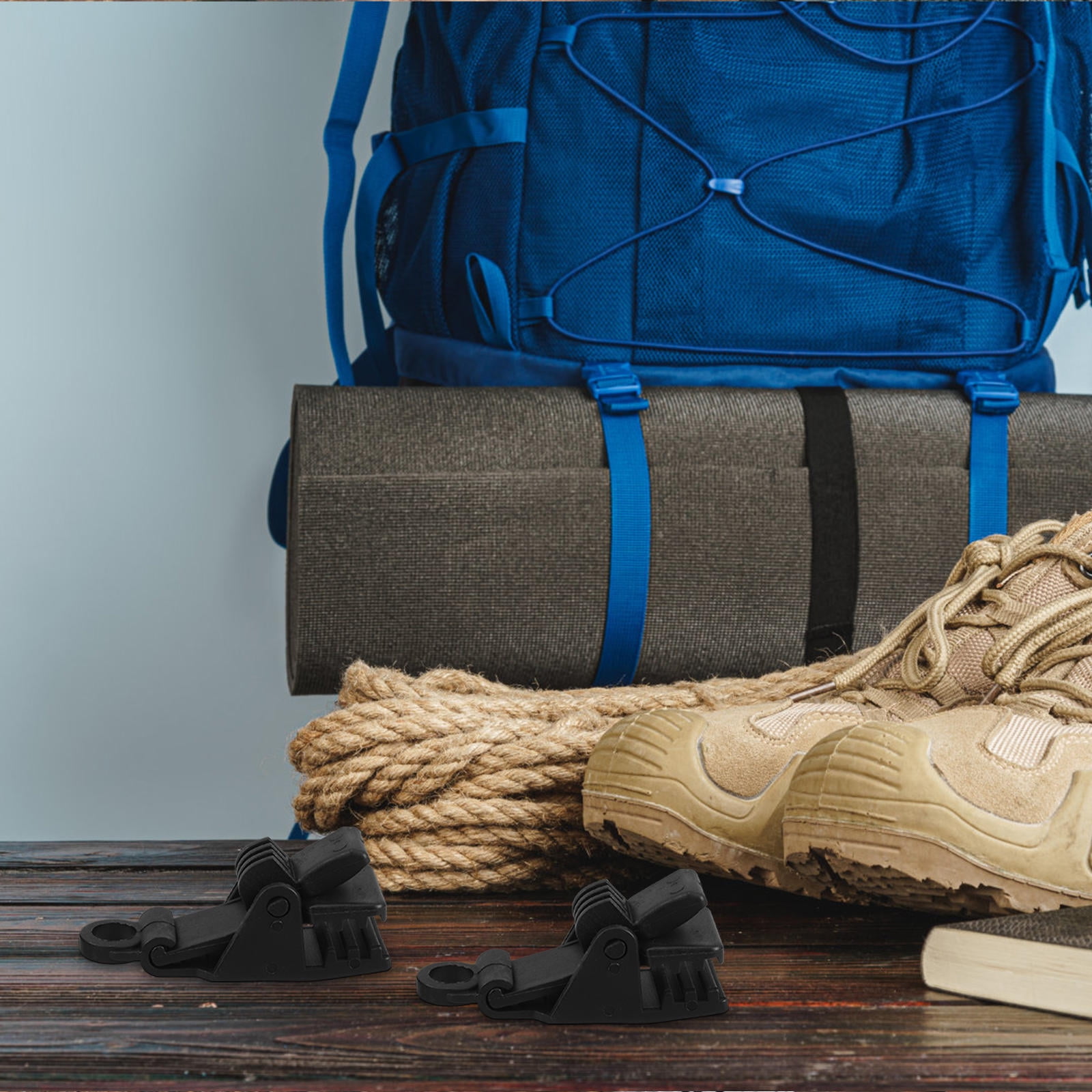 GOOHOCHY 2pcs Replacement Tent Clamps Heavy Duty Tarp Clips Camping ...