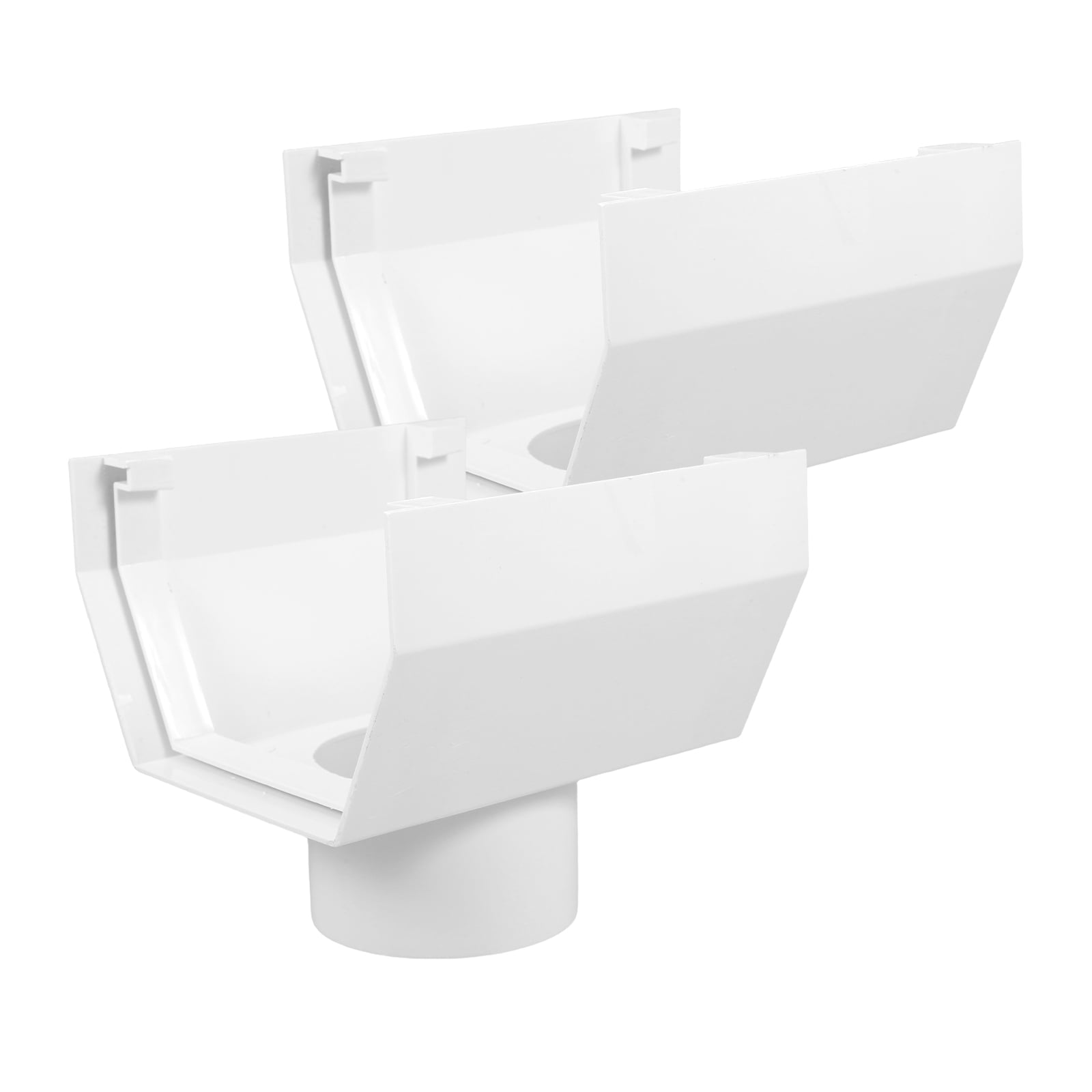 GOOHOCHY 2-Pack Roof Gutter Connectors and Downspout Fittings Rainwater ...