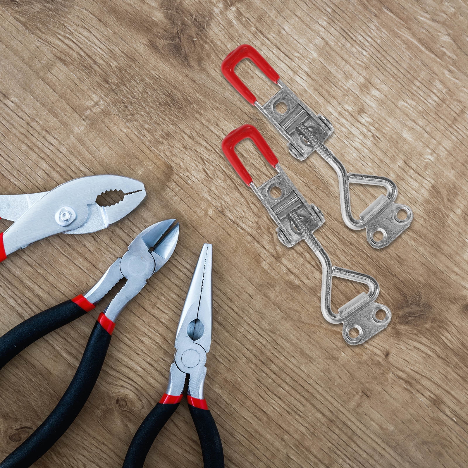 GOOHOCHY 2pcs Stainless Steel Adjustable Toggle Latch Clamps Heavy Duty ...