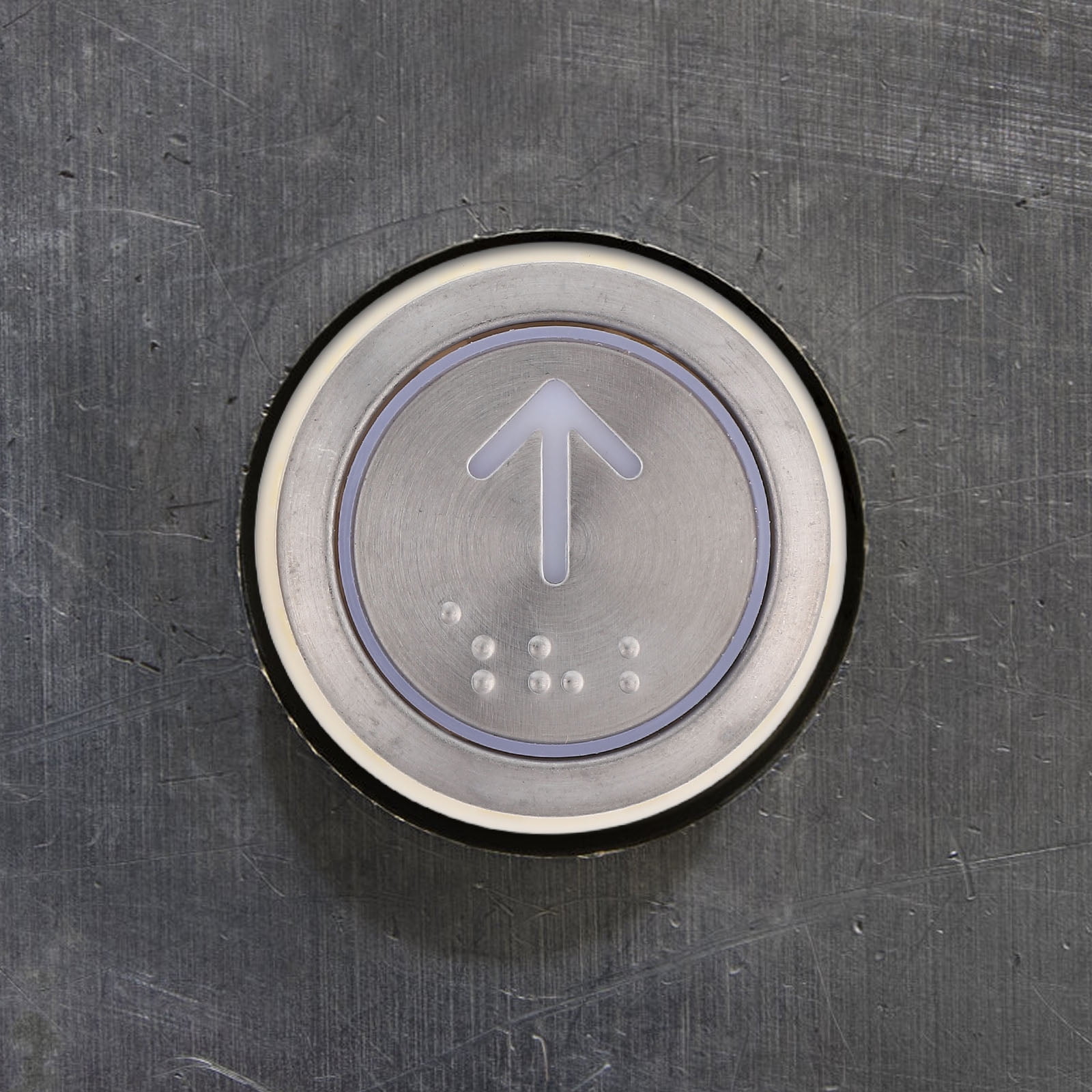 GOOHOCHY 2pcs Stainless Steel Elevator Push Buttons Round Elevator Button with Braille for Lift ...