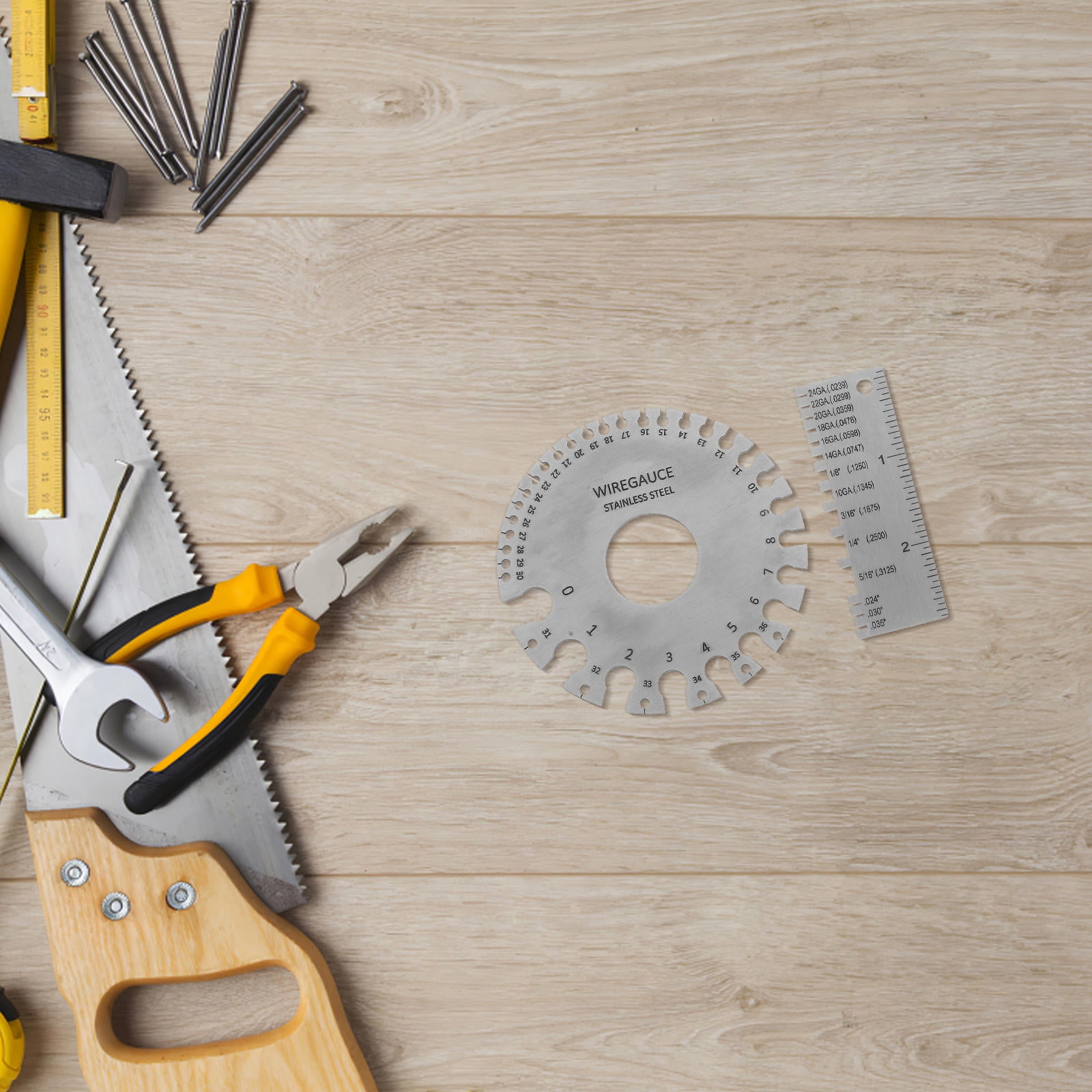 GOOHOCHY 2pcs Stainless Steel Welding Inspection Tool Set Metal ...