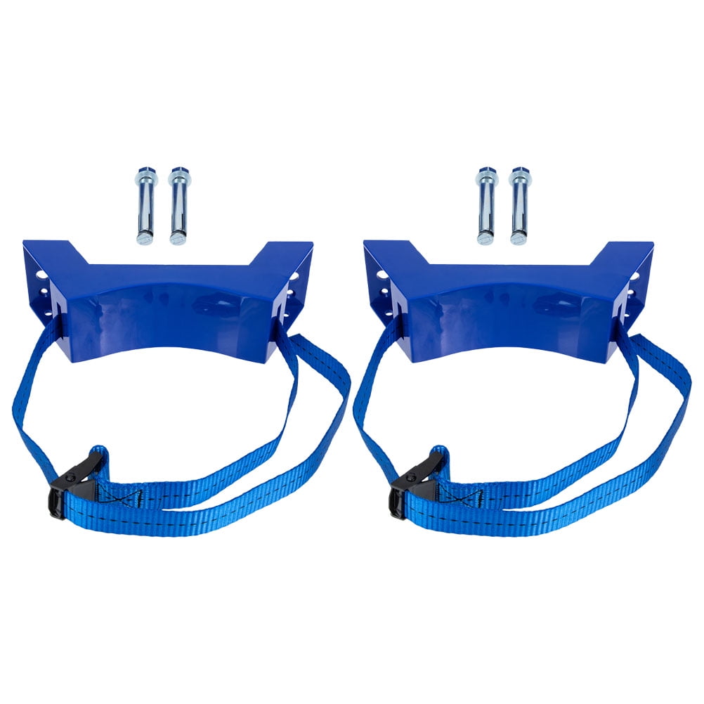 GOOHOCHY 2pcs Sturdy 40L Gas Cylinder Rack With Adjustable Straps Wall ...