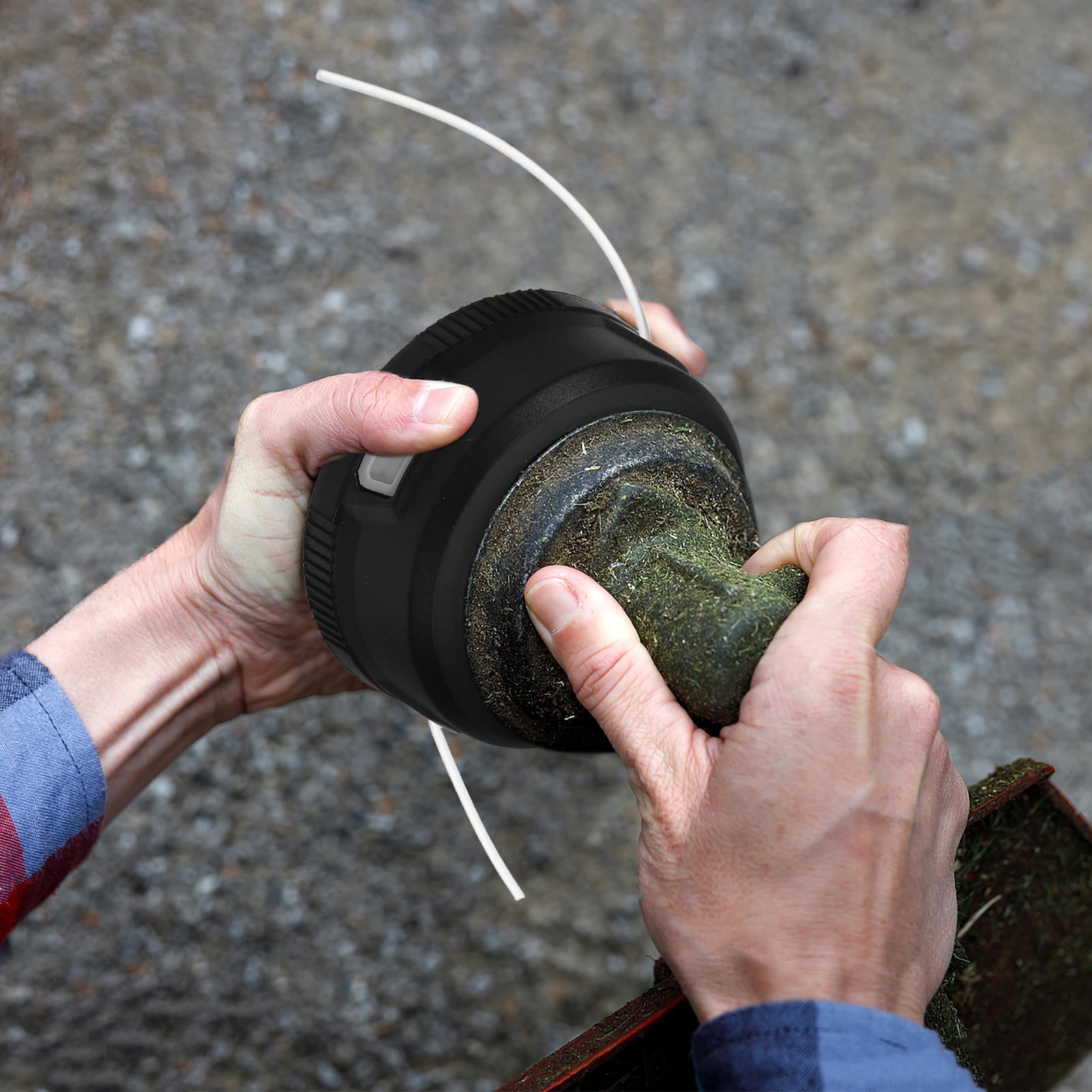 GOOHOCHY 2pcs Trimmer Head Parts Plastic Trimmer Head For Brush Cutter ...