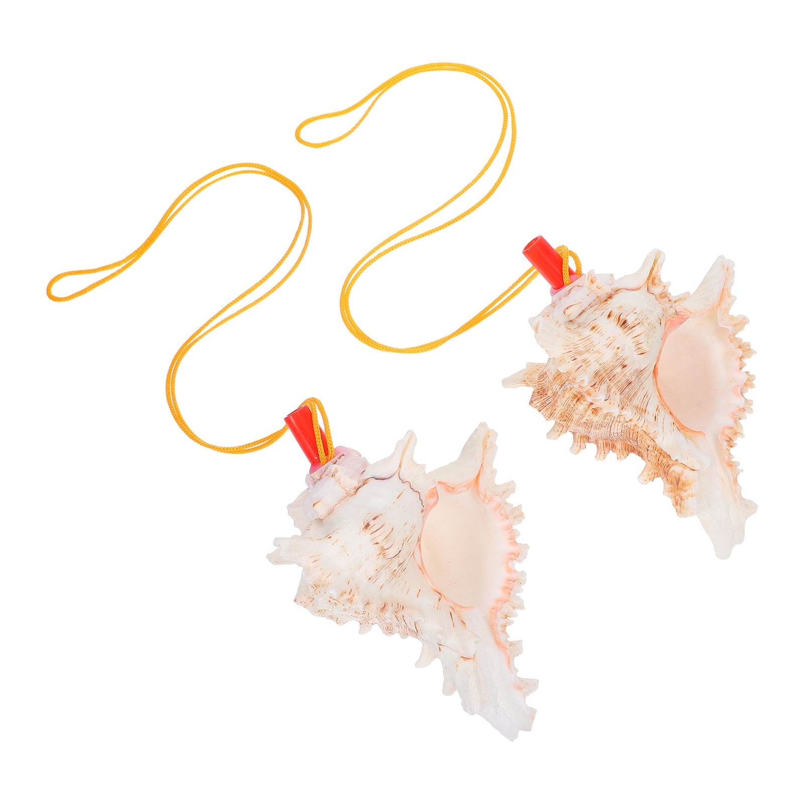 GOOHOCHY 2pcs Unique Conch Shell Whistle Horn Natural Sea Conch Whistle ...