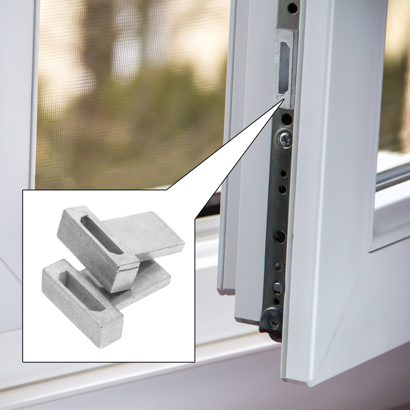 GOOHOCHY 2pcs Window Locks Sliding Security Window Lock For Vertical ...