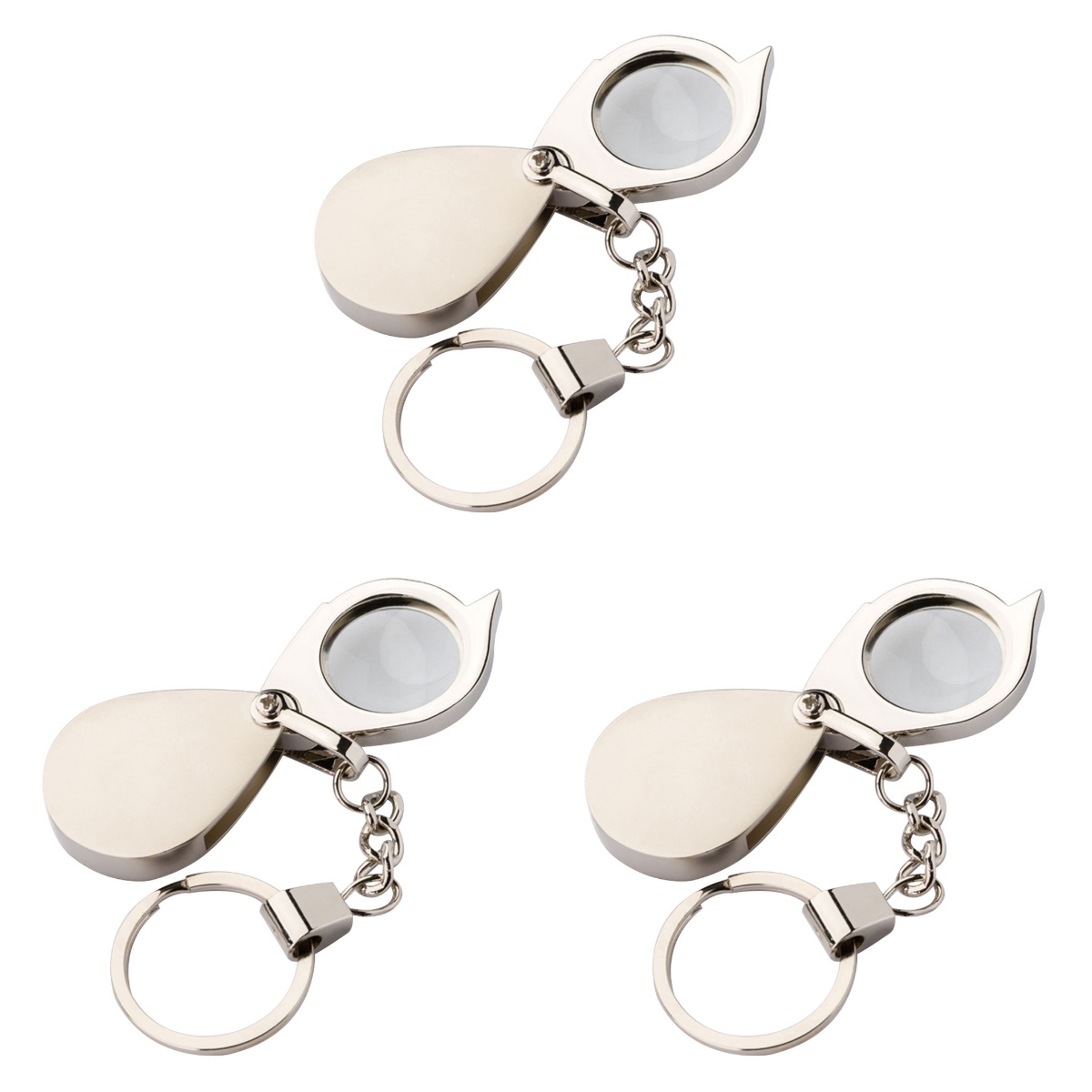 GOOHOCHY 3 Count Magnifying Glass Keychain Hands Portable Small Miss ...