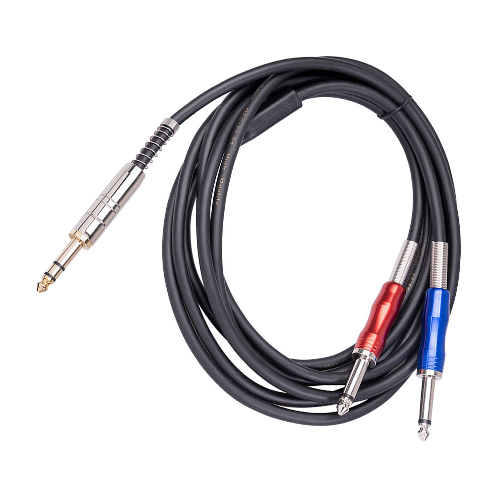 GOOHOCHY 3 M Audio Line Braided Shielding Cable Stereo to Dual Mono ...