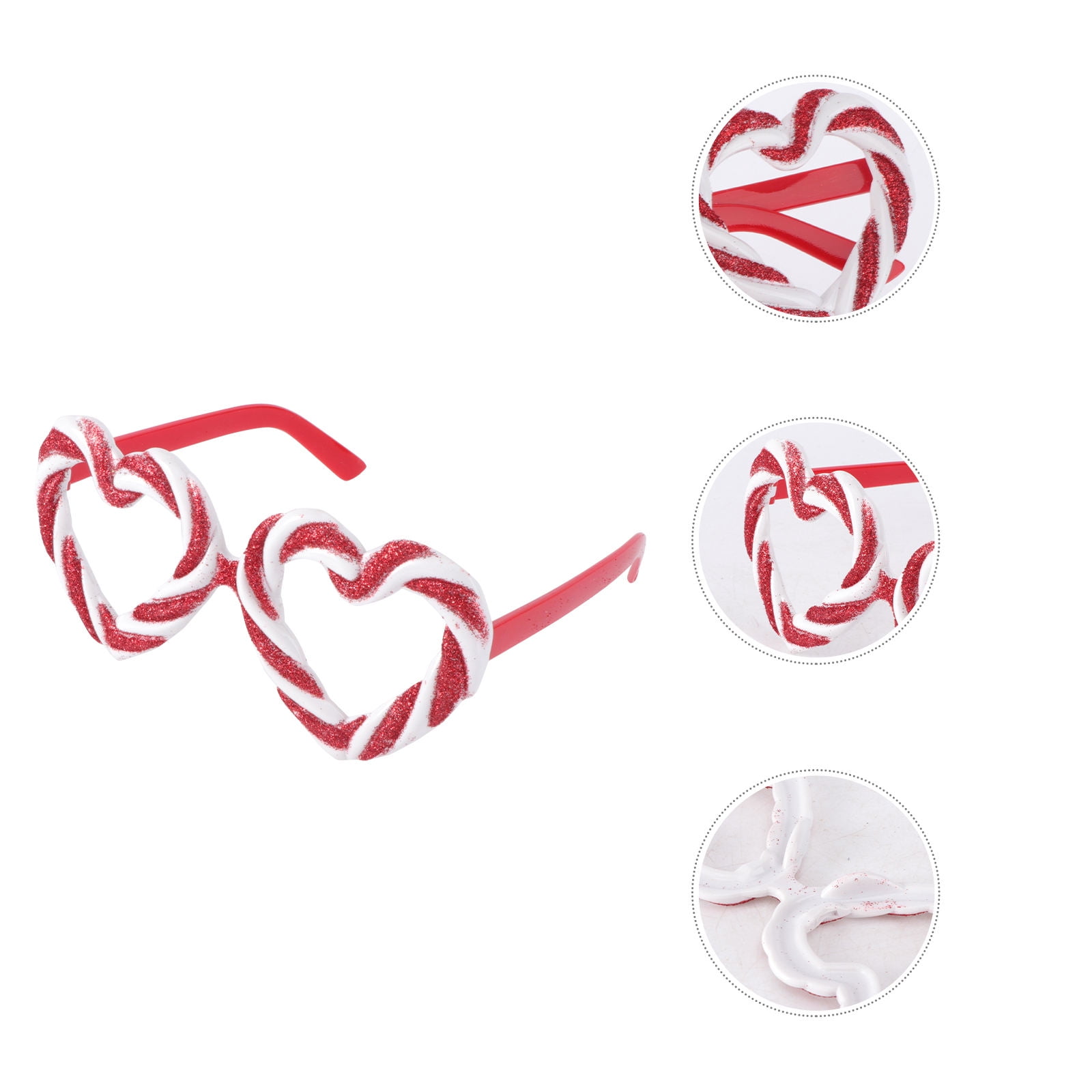 GOOHOCHY 3 Pack Valentines Party Decorations Trendy Love Heart Glasses ...