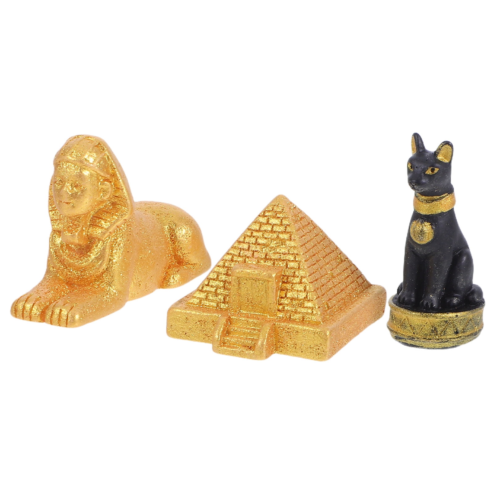 GOOHOCHY 3 Pcs Ancient Egyptian Figurines Resin Egyptian Figures ...
