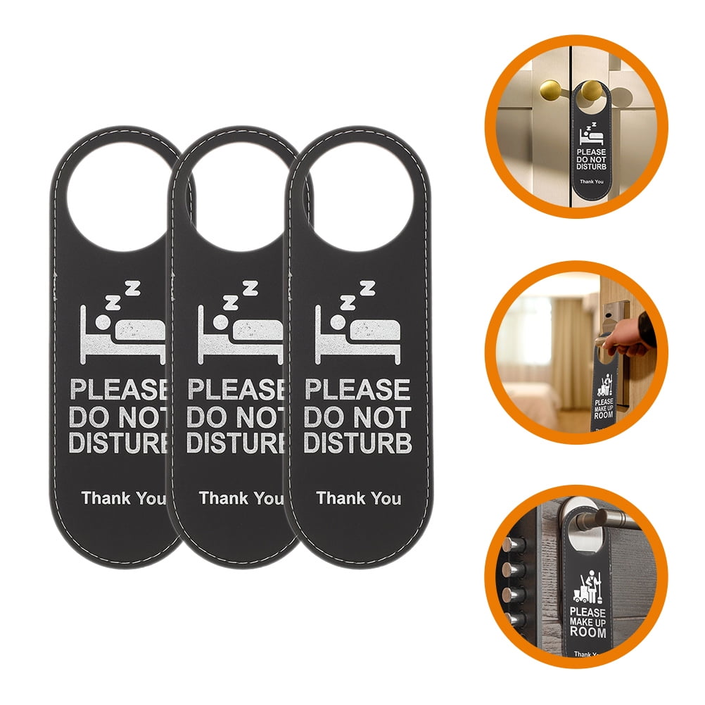 GOOHOCHY 3 Pcs Hotel Do Not Disturb Door Sign Listing Room Status ...