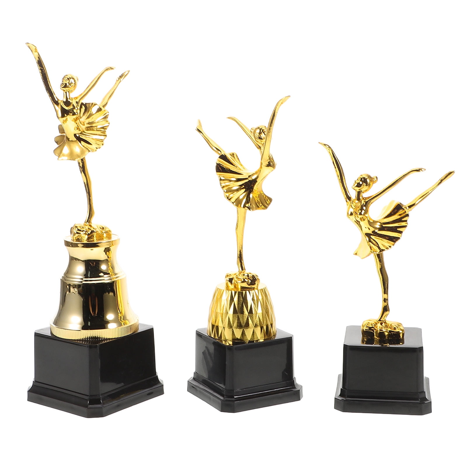 GOOHOCHY 3 Pcs Trophies for Kids Ballet Trophy 20.00X7.30X7.30CM Golden ...