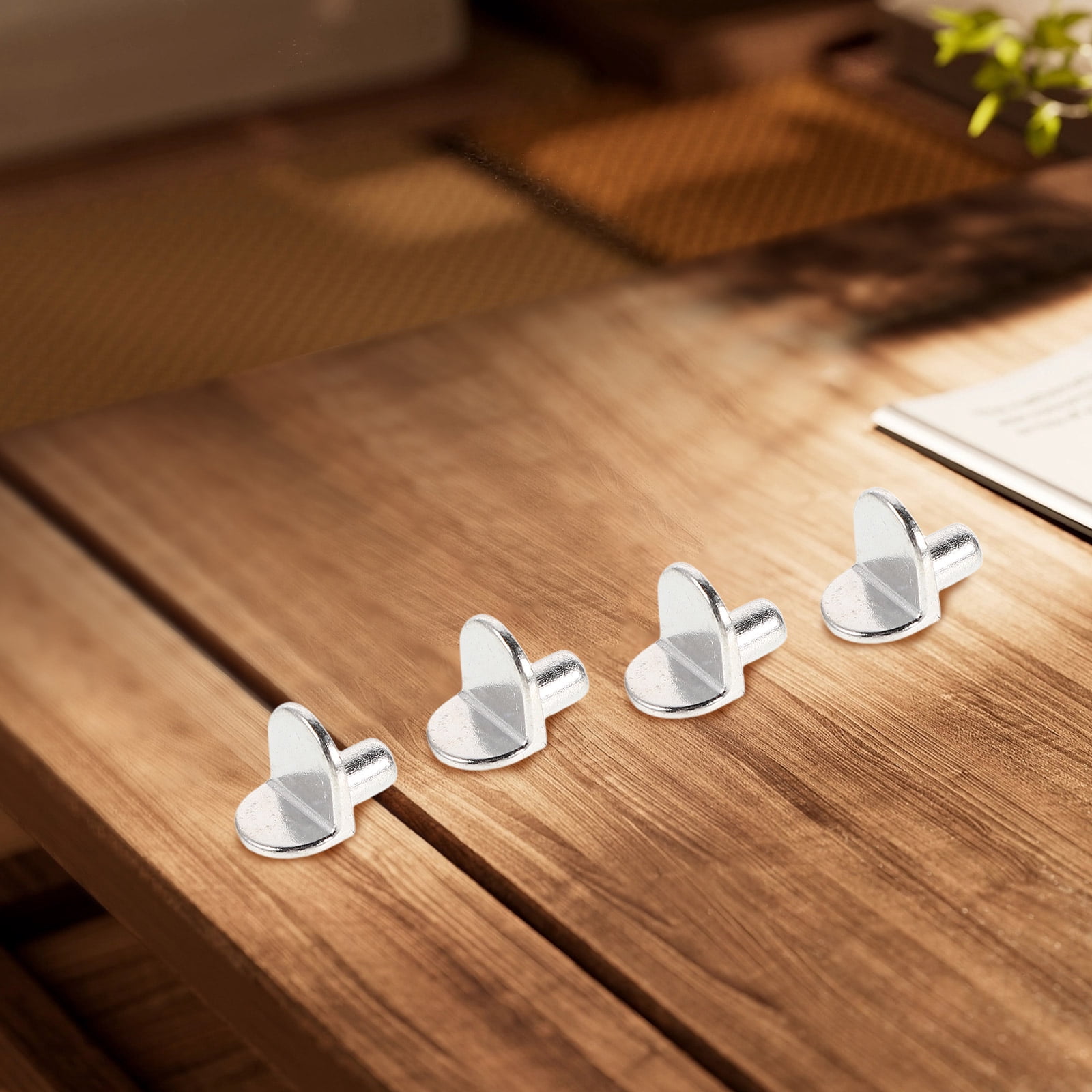 GOOHOCHY 30 Pcs Cabinet Shelf Brackets Metal Peg Support Pegs Silver ...