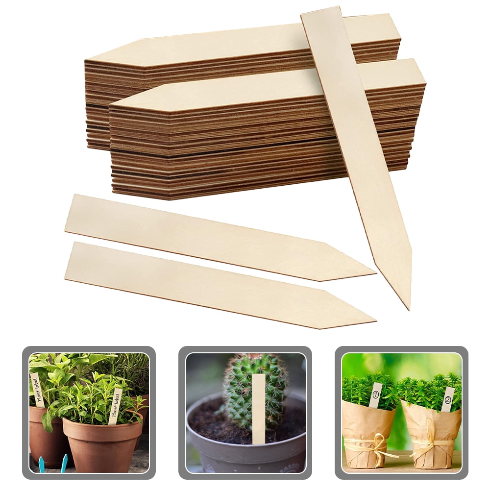 GOOHOCHY 30 Pcs Garden Gardening Signage Name Tag Plates for Seedlings ...