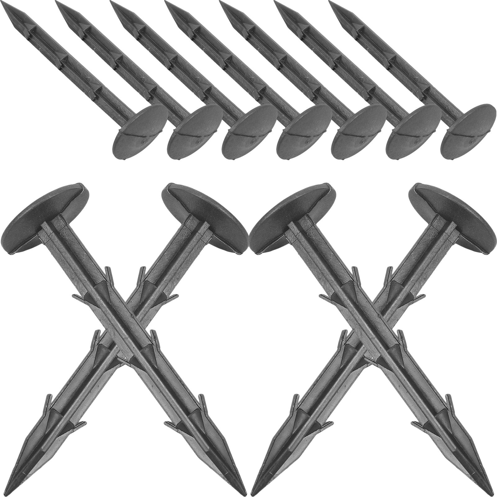 GOOHOCHY 30 Pcs Gardening Nails Tent Pegs Landscaping Staples Miss ...