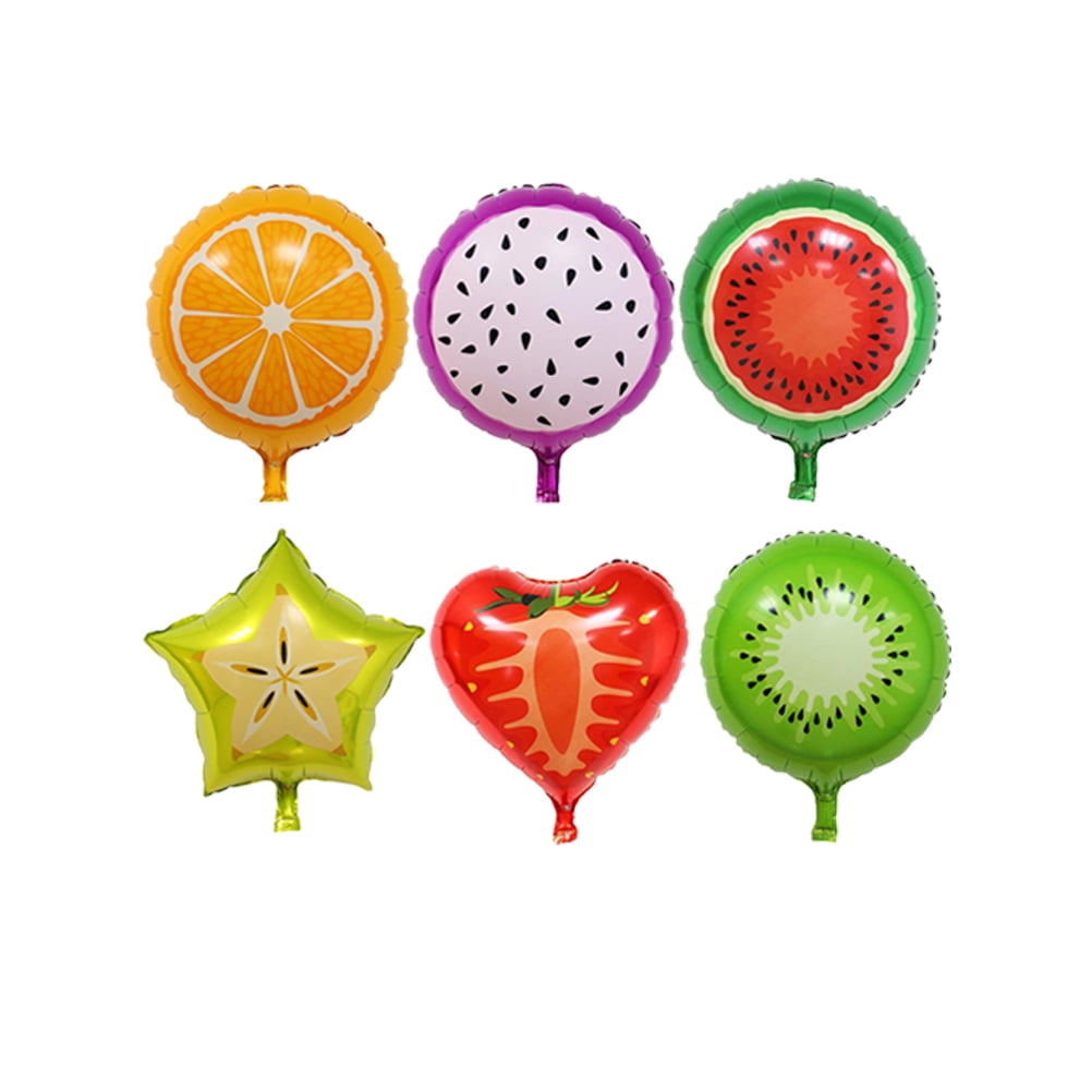 GOOHOCHY 30PCS 18 Inch Fruit Aluminum Balloon Summer Gift Balloon for ...