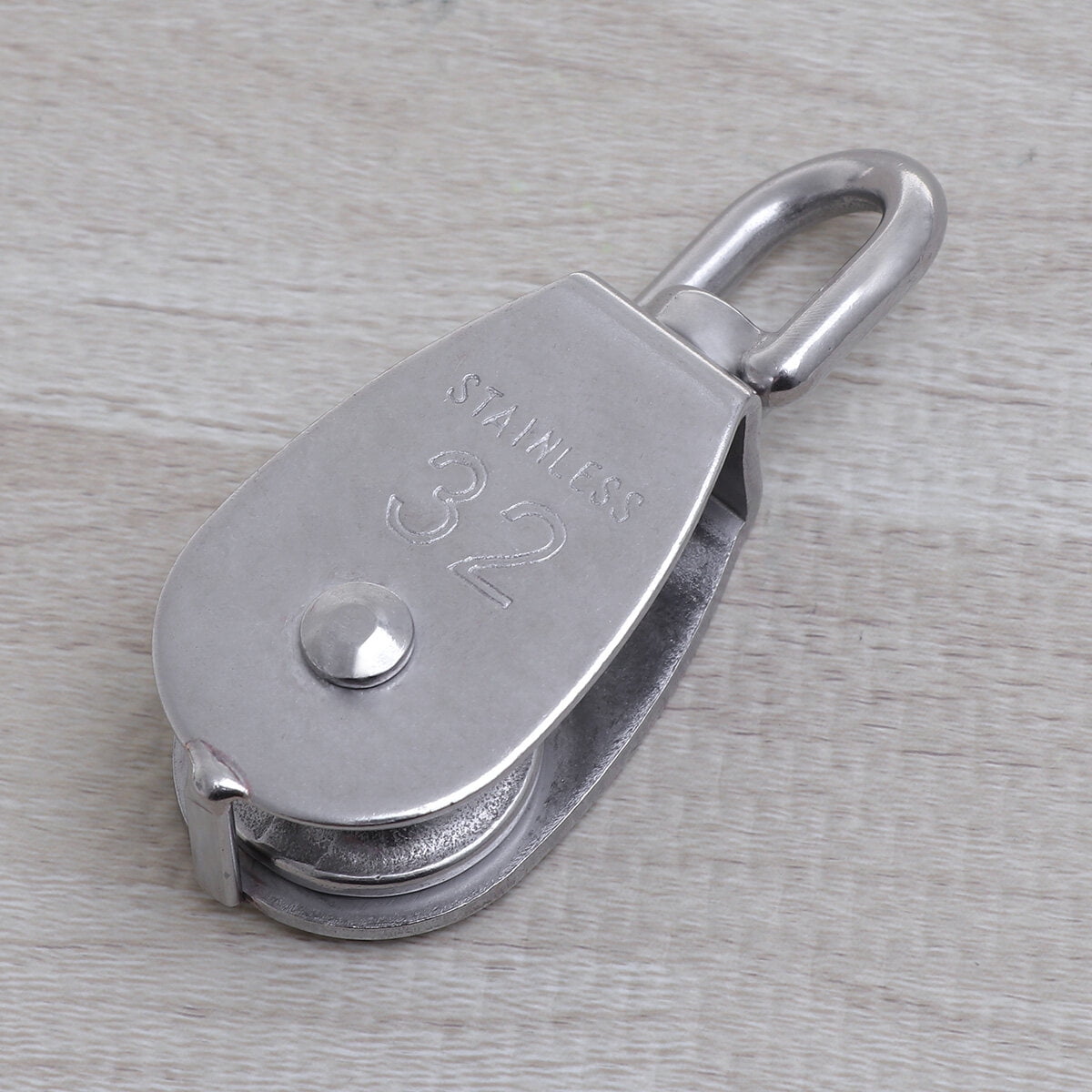 GOOHOCHY 32mm Swivel Stainless Steel Wire Rope Singlesheaved Pulley ...