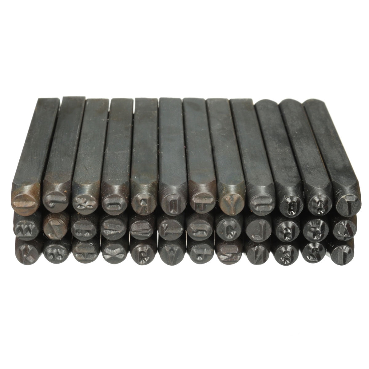GOOHOCHY 36Pcs Steel Punch Tool Alphabet Number Punch Stamp Metal ...