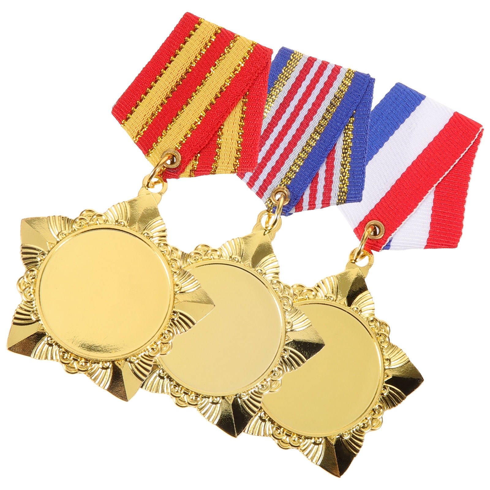 GOOHOCHY 3Pcs Star Shaped Medal Metal for Kids and Teens Award Medals ...